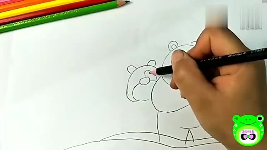 绘画启蒙熊熊乐园之熊二熊大简笔画5