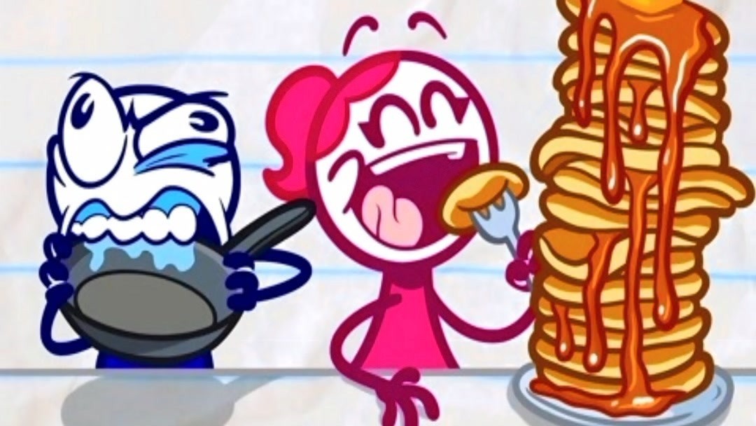   皮皮创意铅笔动画:馅饼都留给你,我吃锅就好了!