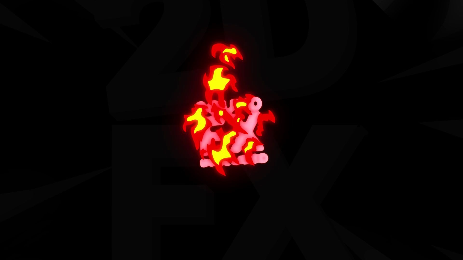 PR模板-火焰元素和标题