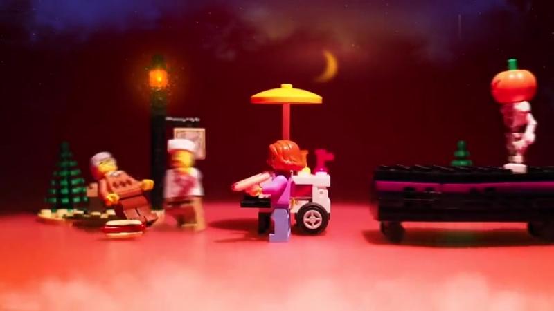 积木定格动画:万圣节夜里发生的恐怖故事,小黄人快乐快溜了