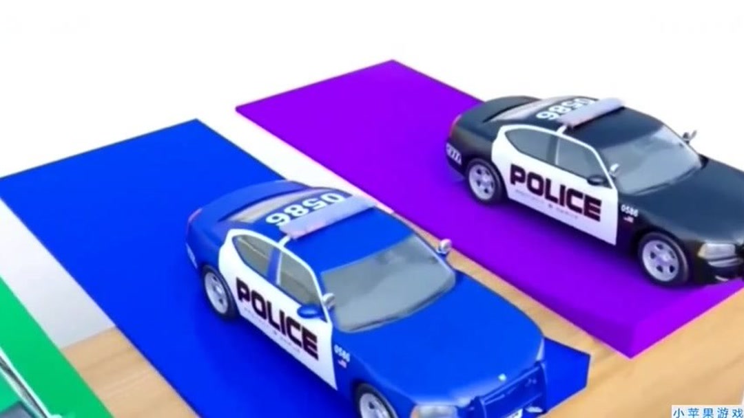 变形警车珀利赛车总动员2汽车总动员之分辨颜色汽车动画视频4