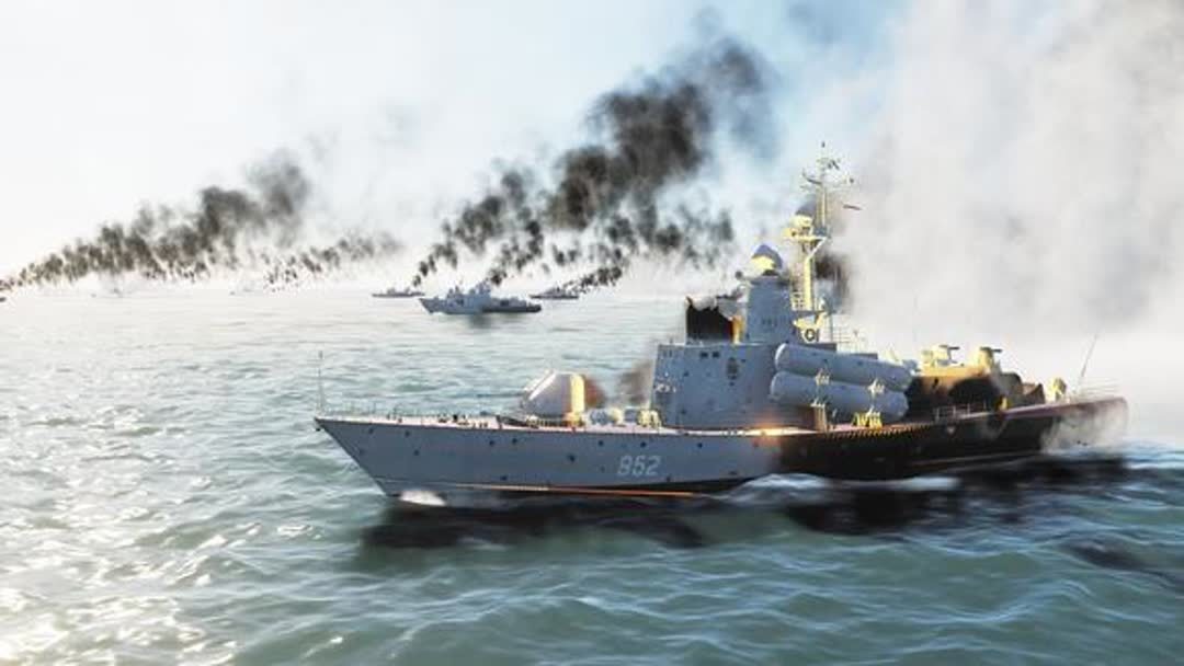 24艘导弹艇回到二战,进攻10艘依阿华战列舰能赢吗,战争模拟