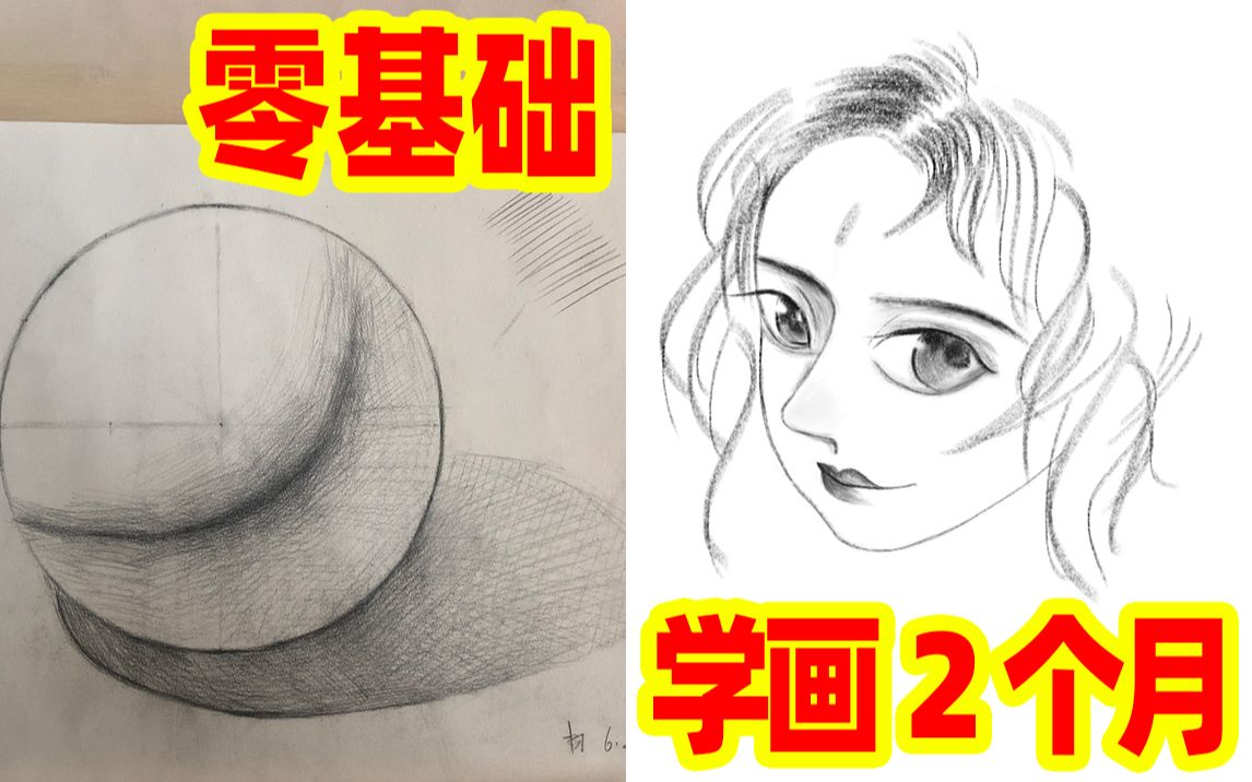 一个悟性不高的零基础学画两个月的真实水平