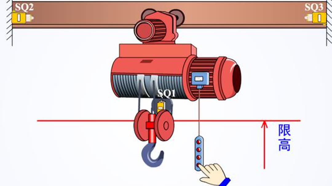 电工知识:电葫芦接线步骤一一讲解,线号标注,清晰易懂