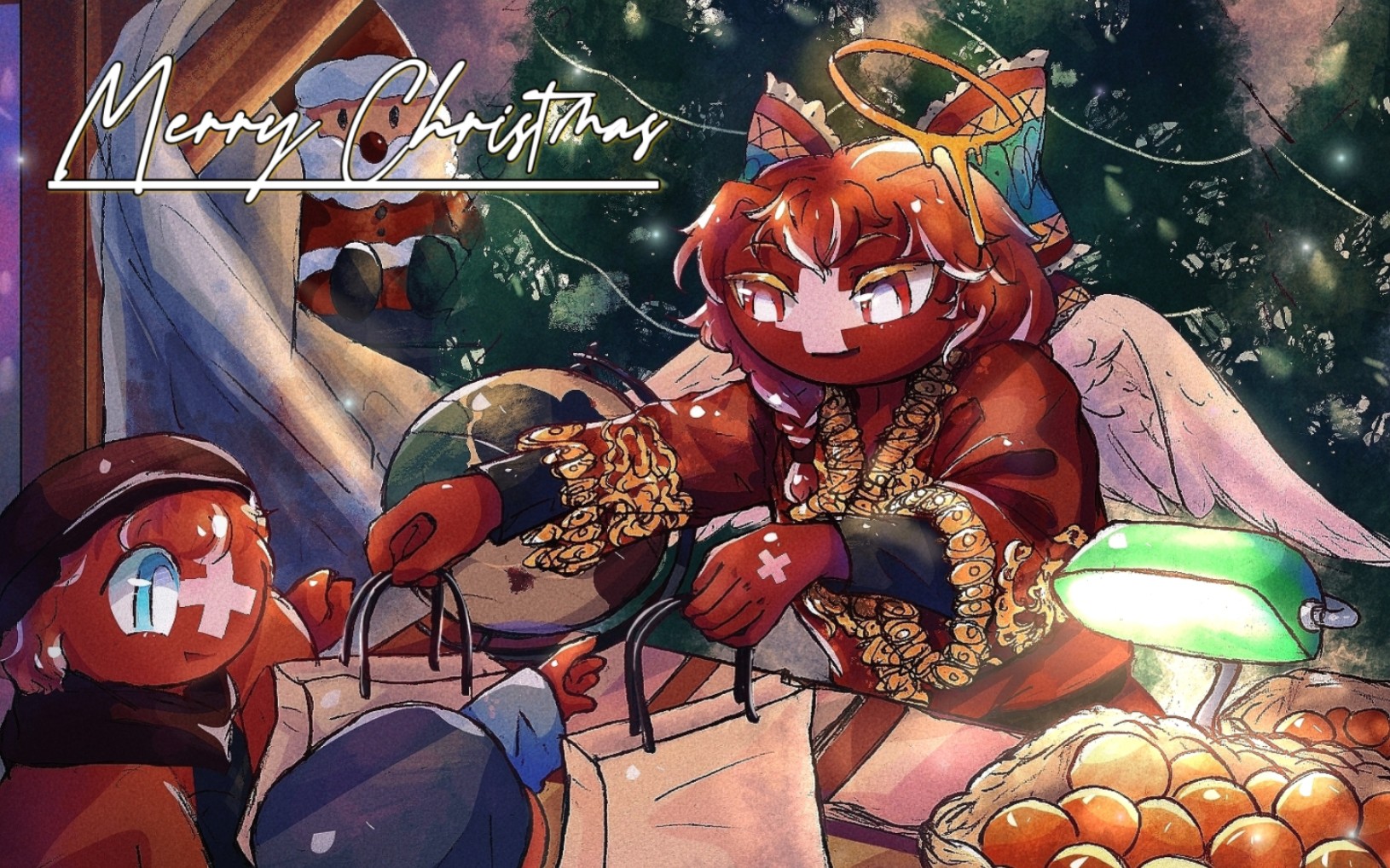 [ch/绘画过程]今年是由老瑞士给大家送礼物啦✨