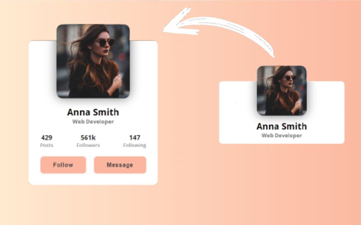 使用 CSS 制作动画卡片