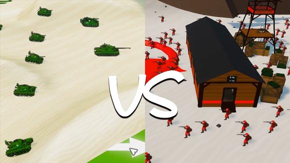 坦克模拟器:11辆坦克挑战德国兵营,最终能否成功?