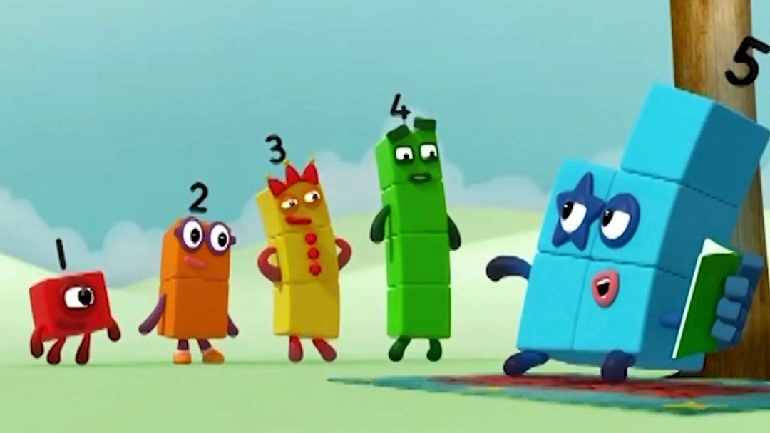 数字积木 搞笑动画:大家都在辛苦找5哥 他正在悠闲的看书