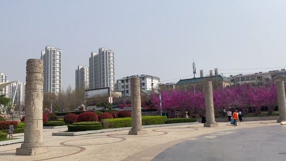 #滕州 #龙泉广场 #今天是个好天气 终于暖和啦