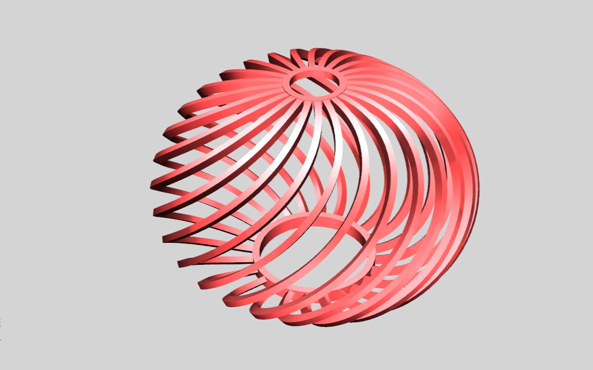 UG 建模 100 例 螺旋球建模