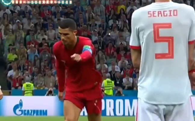 #C罗 的脚力有多恐怖,这速度踢人身上得骨折吧 #2022卡塔尔世界杯