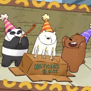 白熊和兄弟一起过生日 