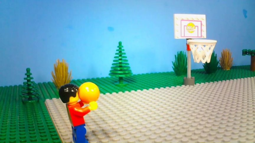 乐高定格动画:乐高篮球绝技投篮