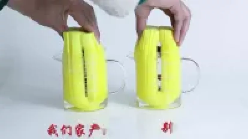 拖把头对折拖把海绵胶棉吸水墩布头替换头拖布头替换装对折式