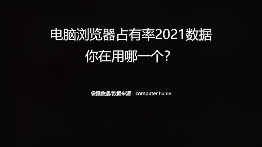 你还用IE吗?浏览器占用率2021版。#浏览器 #数据可视化 #占有率