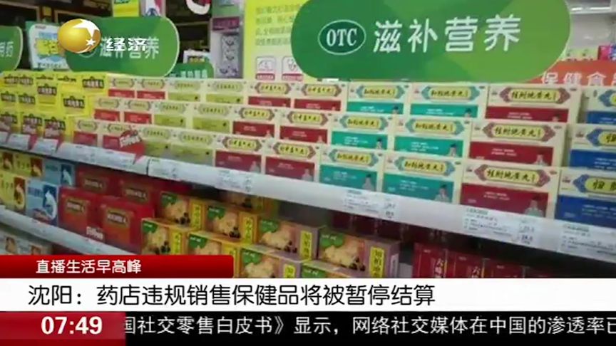 医保卡不买药买保健品?沈阳:药店违规销售保健品将被暂停结算