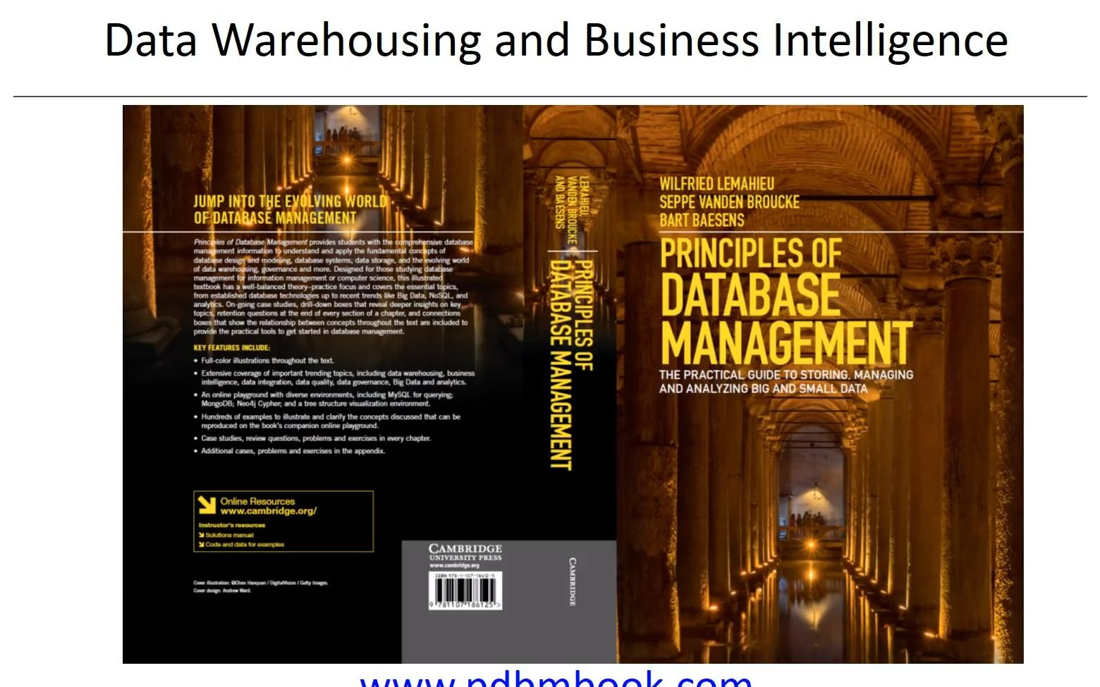 ...warehousing and Business Intelligence-第17章数据仓库和商业智能