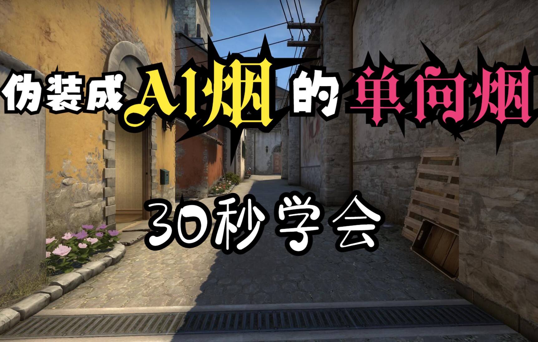 【CSGO】伪装成A1烟的单向烟!