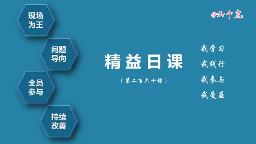 精益管理每日一课二百六十