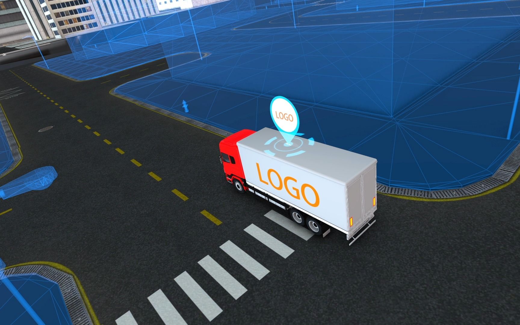 ...定位汽车行驶时时定位5G通信蓝色科技企业宣传片物流公司北斗定位...