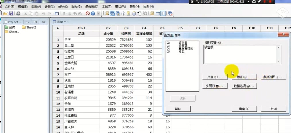 minitab(件使用教程--视频-入)门到精通