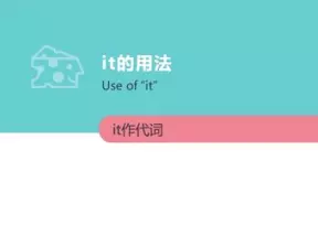 it作代词