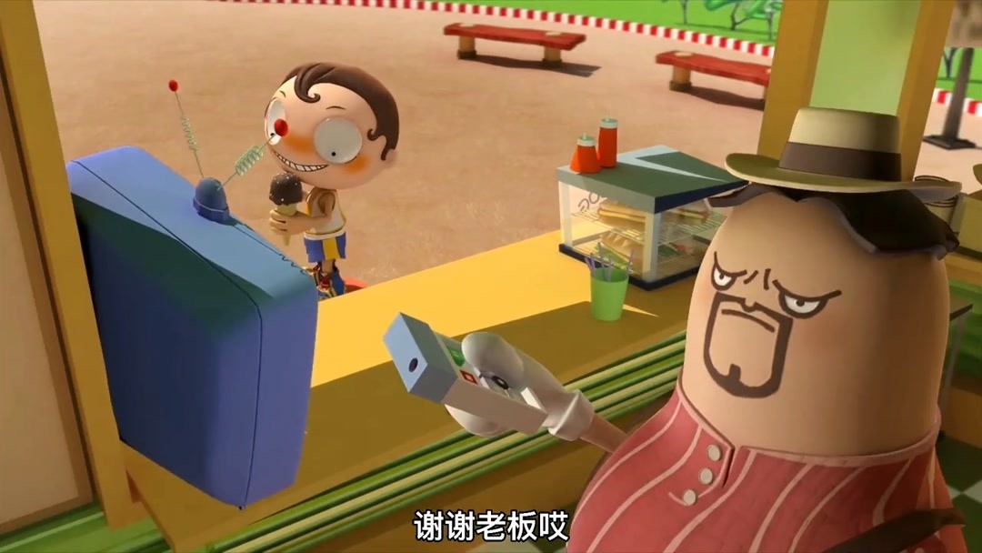 搞笑动画:小美受伤坐轮椅 可小帅看足球把小美放在外面淋雨