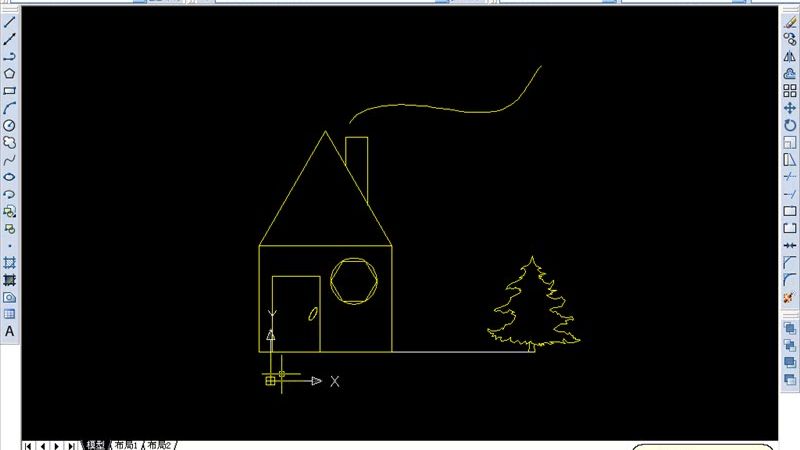 CAD视频23怎么画小房子