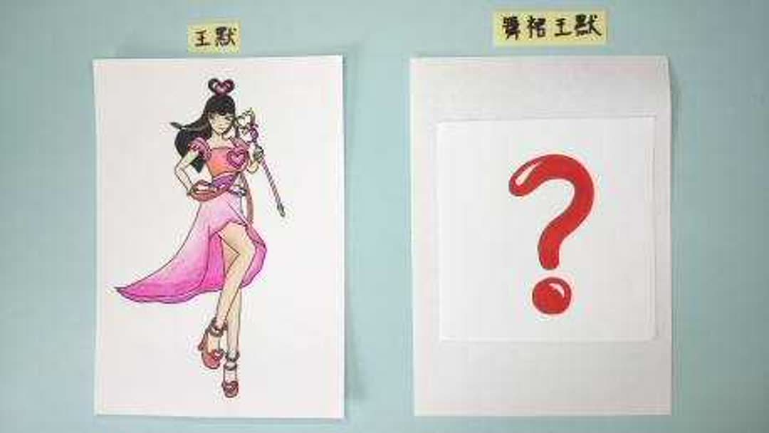 一张纸手绘精灵梦叶罗丽王默换上漂亮舞裙,会是啥样?女孩子最爱