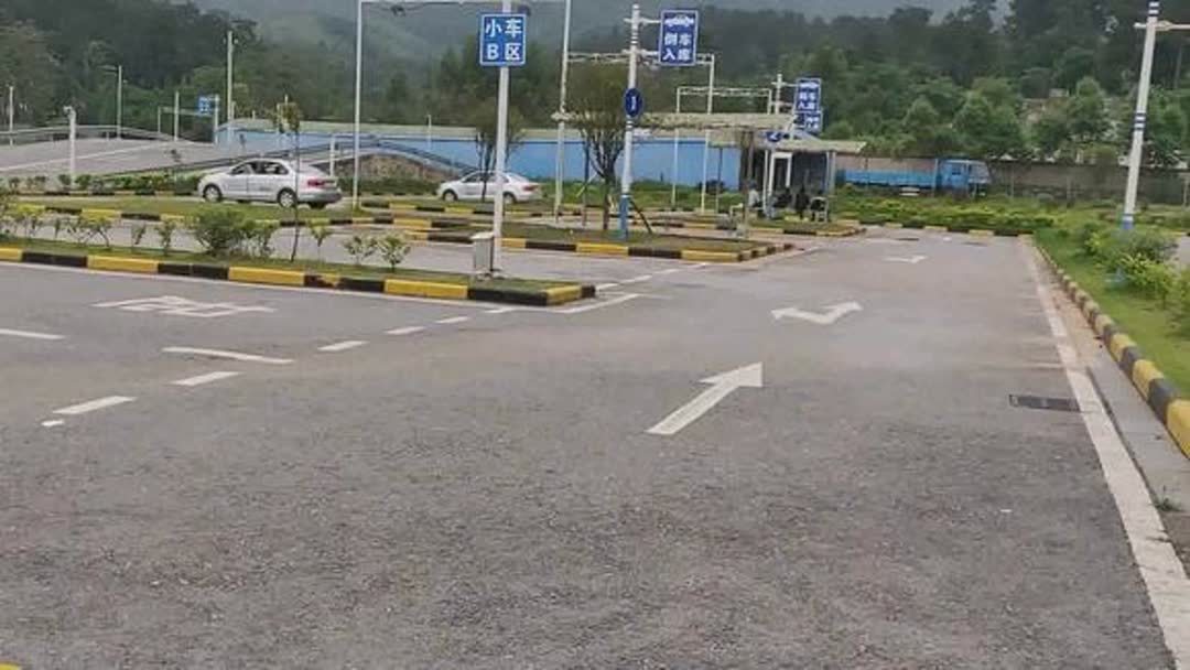 桂林学车考试,小车C1尧山科目二考场B区