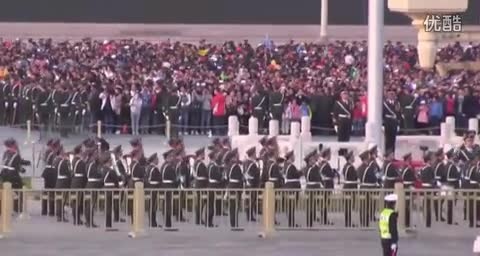 北京天安门升旗仪式