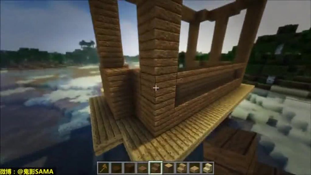 【鬼影MC建筑】教你如何在水上做个木屋![我的世界]