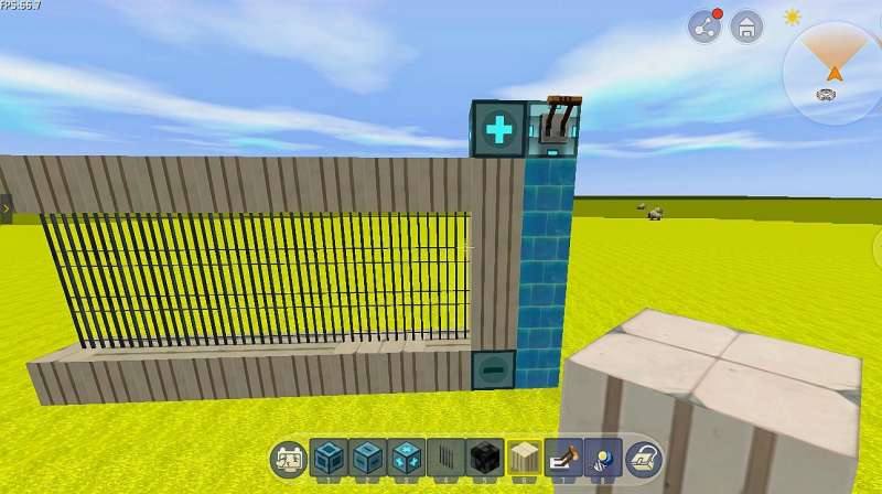 迷你世界:教你制作斗兽场的围栏滑动栏,有了它能看百人团战了