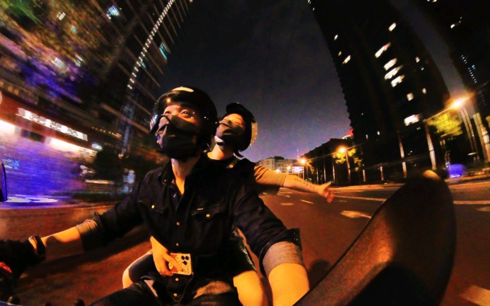 城市街道的快落