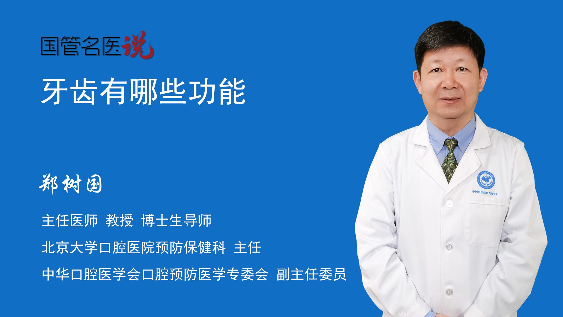 牙齿有哪些功能
