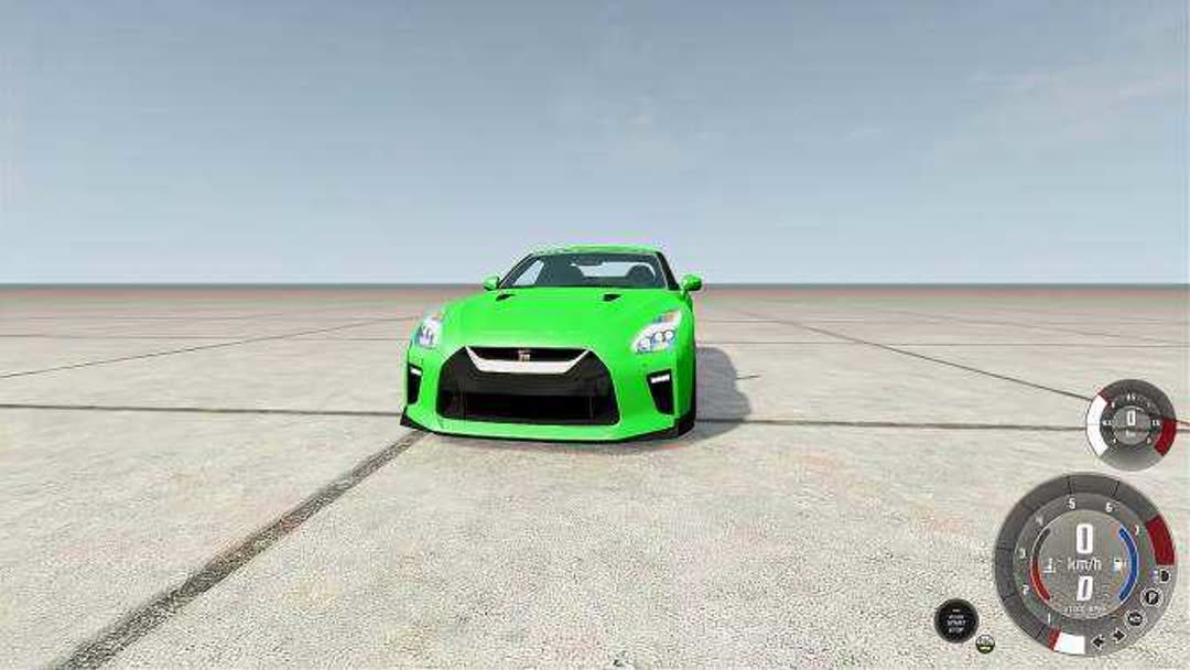 车祸模拟器 战神GTR挑战好汉坡,浓烟四起!