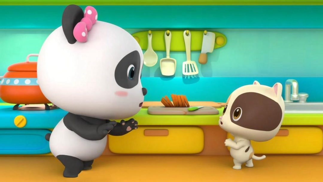 蜡笔精灵:儿歌童趣,宝宝故事,幼儿小游戏,厨房要注意安全