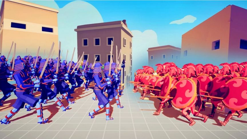 全面战争模拟器:红蓝大战,决胜小镇