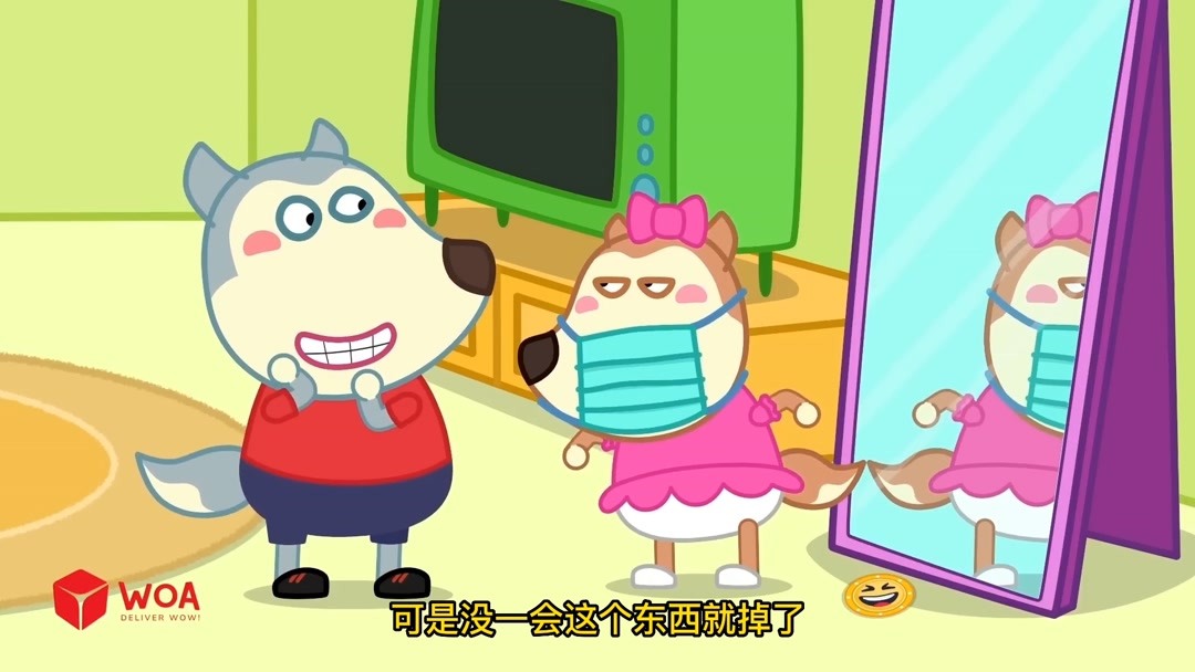 儿童卡通动画:随意打喷嚏会容易传染病毒的