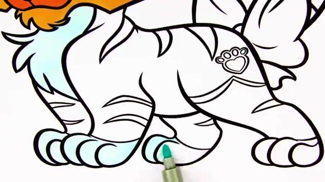 儿童简笔画:可爱小老虎画画