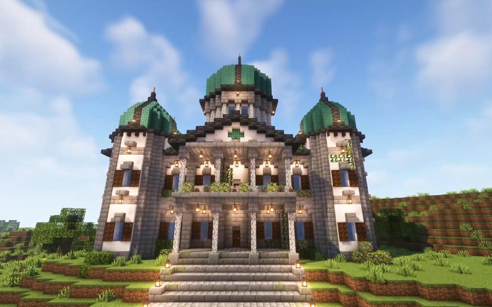 【NeatCraft】Minecraft 建筑教程-如何打造领主庄园(搬运)_教程