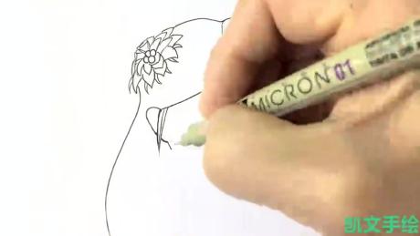 手绘精灵梦叶罗丽灵公主简笔画 不上色的灵公主你可喜欢