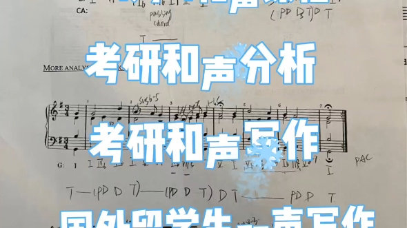 考研和声曲式和声教学教学经验丰富。也带了几位国外音乐学院留学生...