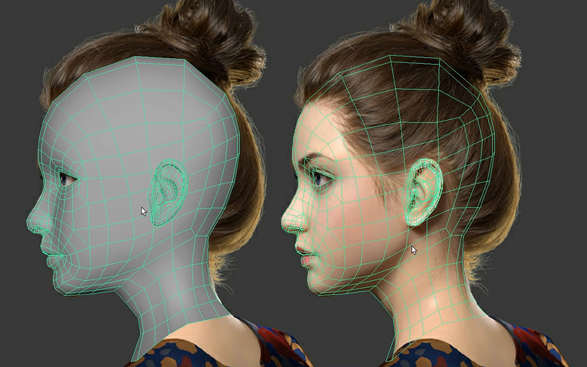 【Maya零基础建模】maya人物建模基础教程,超详细零基础布线教程