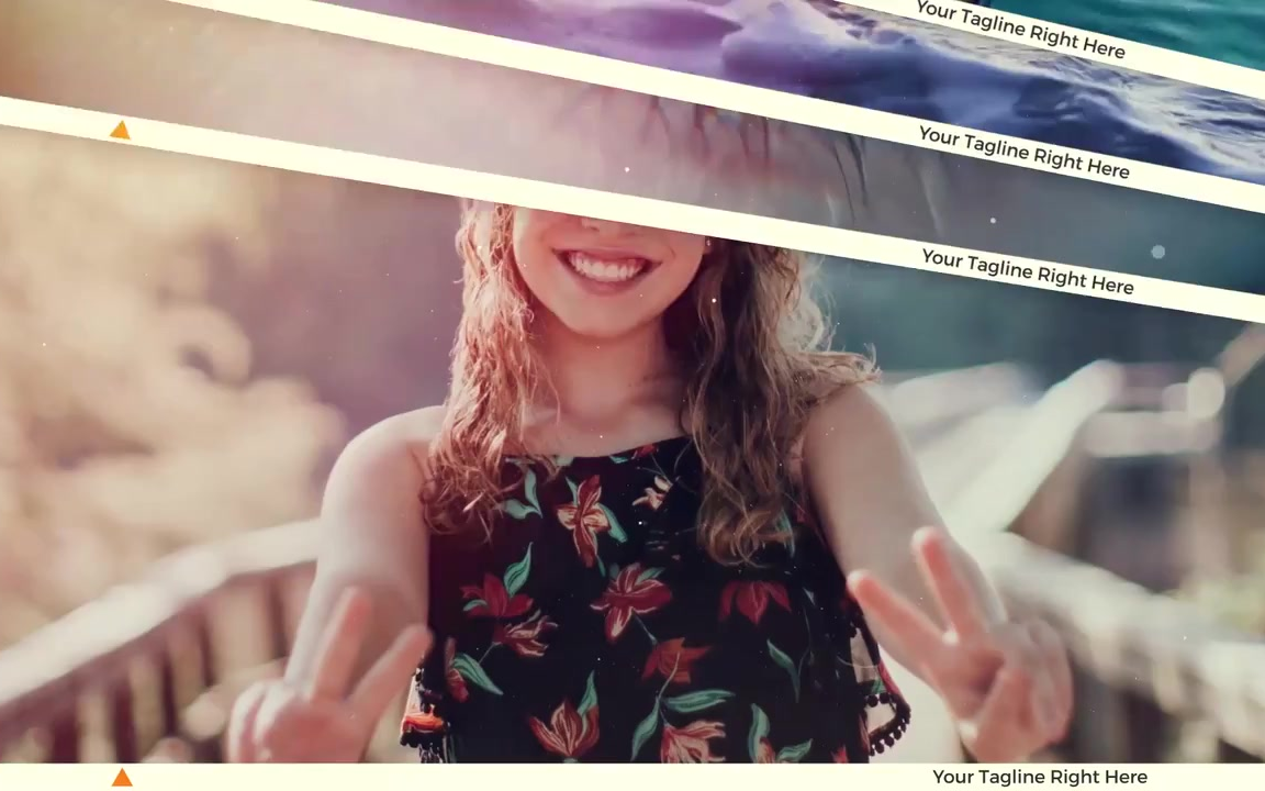 照片介绍幻灯片动态PR模板