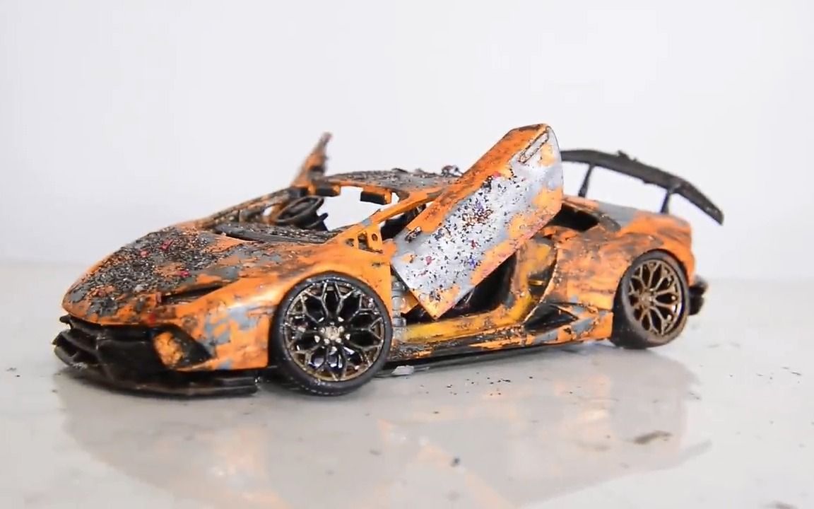 【修复模型车】修复被遗弃的兰博基尼Huracan改装模型车