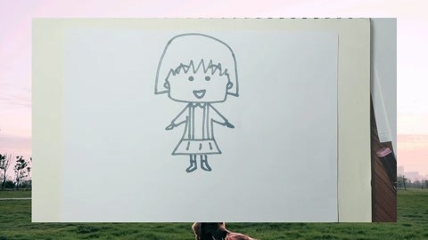 简笔画教程05(樱桃小丸子)