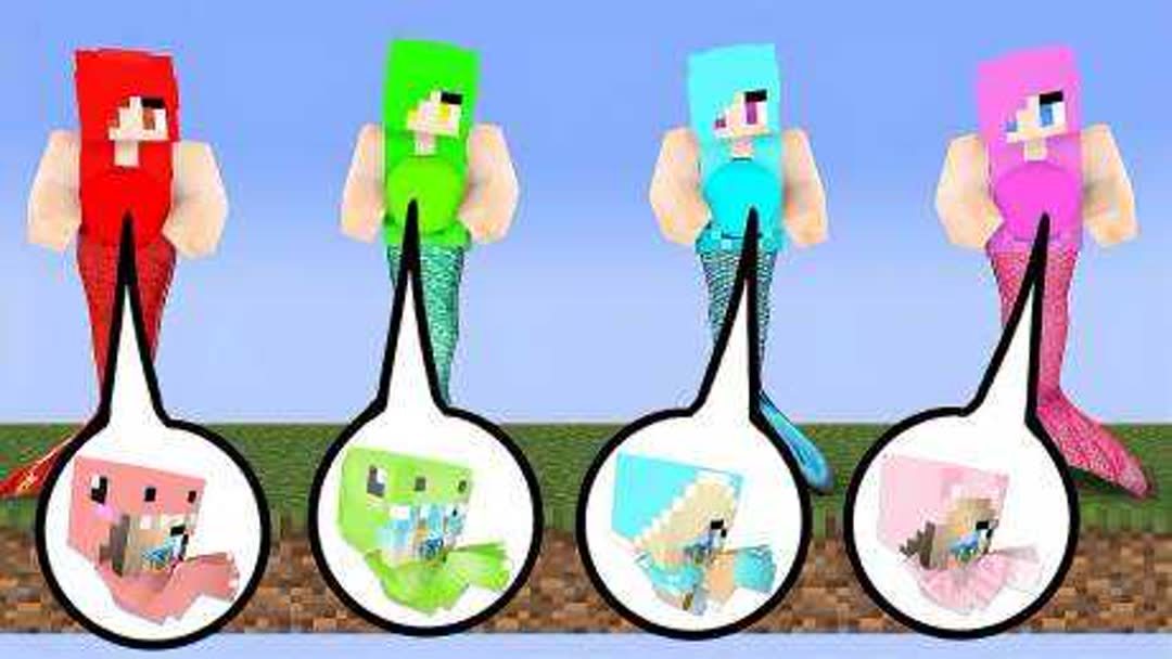 《我的世界怪物学院》搞笑动画:宝宝被拐走,美人鱼妈妈拯救孩子