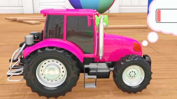 汽车动画:拖拉机和迷你工程车们去赚钱帮它购买汽油