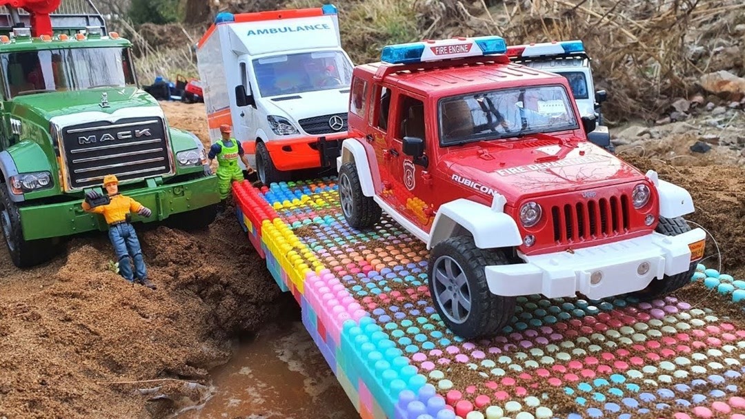 工程车救援队 第4集 工程车建桥和修路